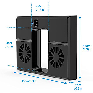 Cooling Fan for Xbox Series X, External USB Cooler Cooling System with USB Hub Port for Xbox Series X Console