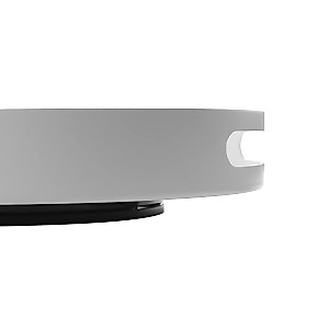 JYL HOME Lazy Susan Rotating Organizer Turntable for Cabinet, 12-Inch, White