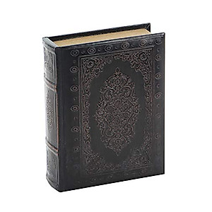 Deco 79 Traditional Wood Rectangle Box, Set of 3 13", 10", 8"H, Dark Brown