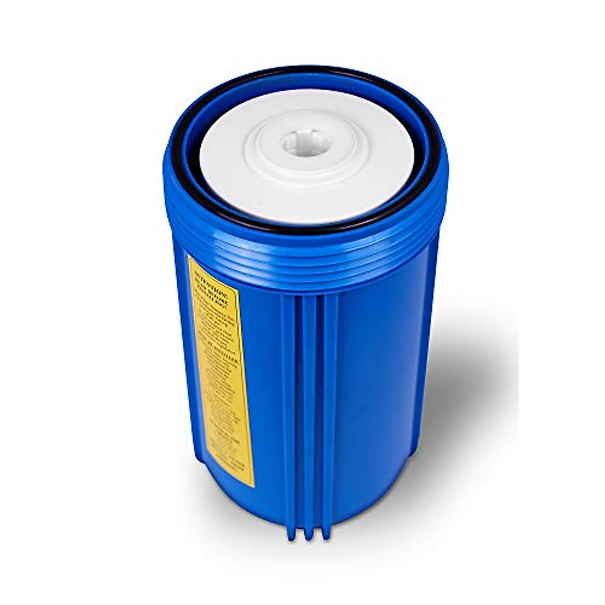 Whole House Water Filter Purifier System, Big Housing with Presser Relief Button, 1” Inlet/Outlet Brass Port & (GAC) Granular Activated Carbon Filter Cartridge (10 Inches)