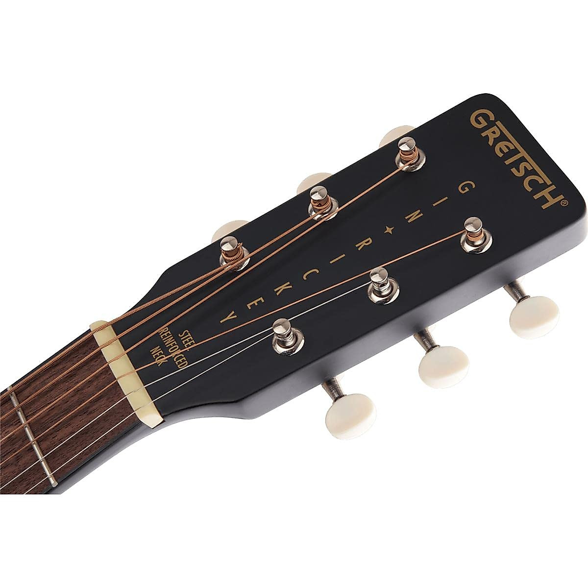 Gretsch G9520E Gin Rickey Acoustic Electric Guitar, Smokestack Black, with Soundhole Pickup