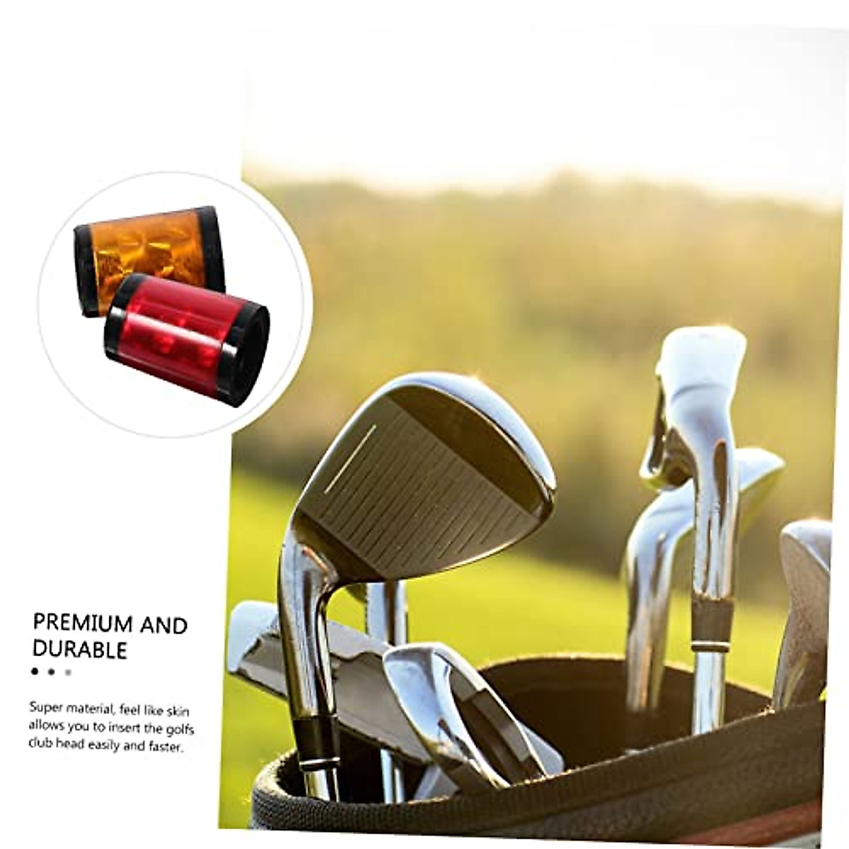 INOOMP 8 Pcs Golf Club Cover Outdoor Accessories Accessories Outdoor Sleeve Protectors Golfing Clubs Parts Golfs Bumper Rolling Cart Accessories Protection Golfs Ferrules Replace