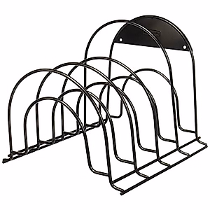 Rubbermaid Pan Organizer, Cookware Rack, Black