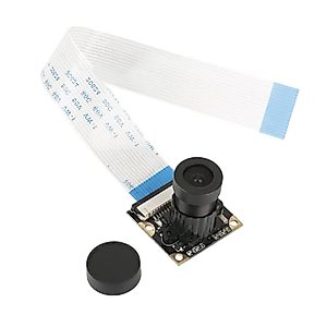 Webcam Board, Easy Installation High Sensitivity 2592x1944 Resolution OV5647 Chip Camera Module for Raspberry Pi B 3 2