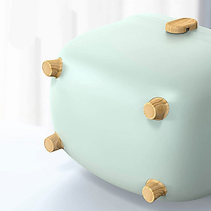 BigKing Oval Medicine Storage Box, Plastic Medicine Storage Box Oval Double Layers Multi Grid Large Capacity Medical Box Organizer for Home Dorm(Light fir Green)