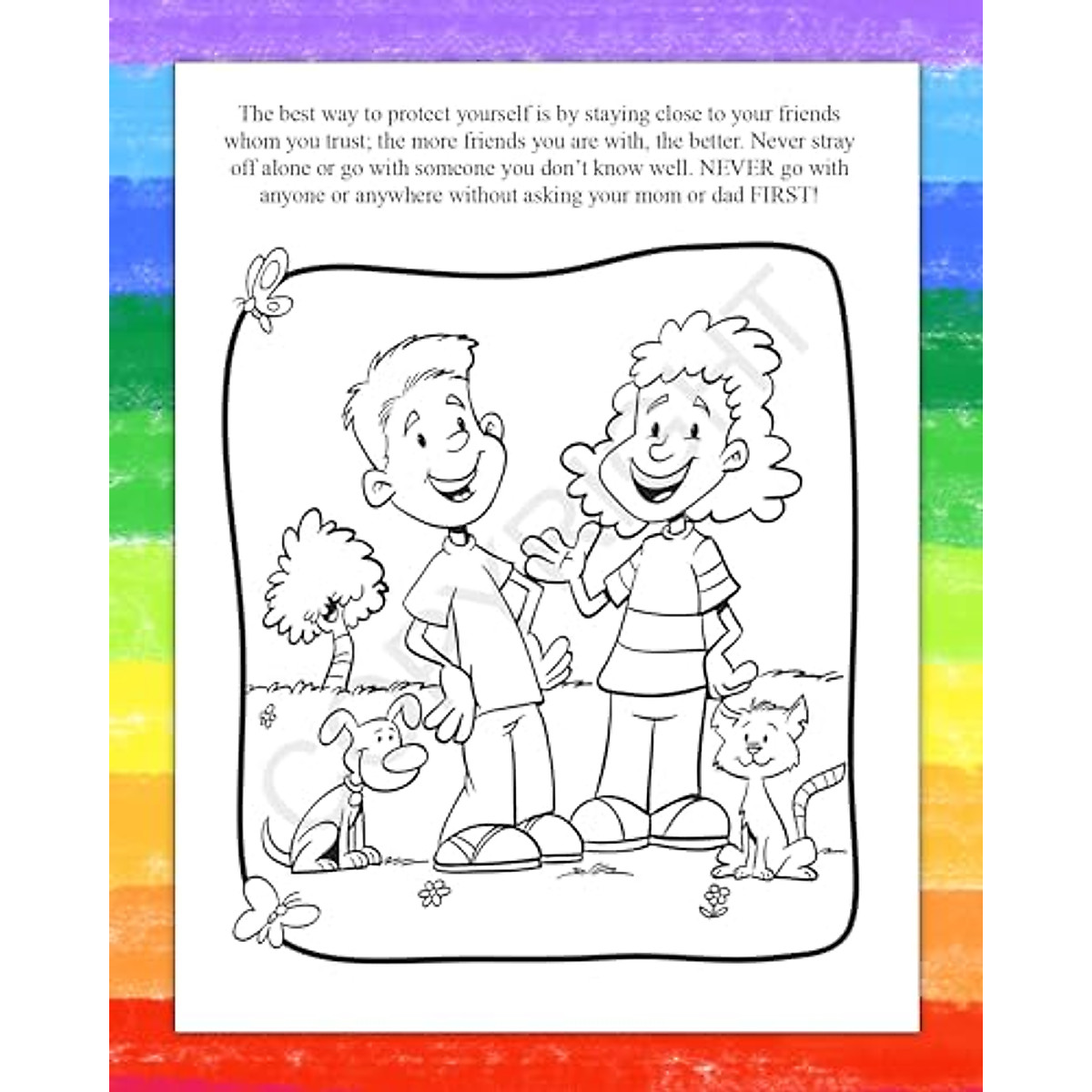 ZoCo - Good Touch Bad Touch Coloring Books for Kids (50 Bulk Pack, Without Crayons) - Private Parts, Body Safety, Personal Space Education for Ages 3 and Up - Games, Activities