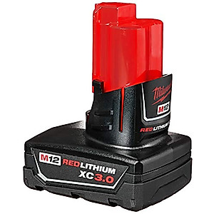 Milwaukee 48-11-2412 Twin Pack of 3.0 Amp Hour Extended Capacity 12V Lithium Ion Batteries