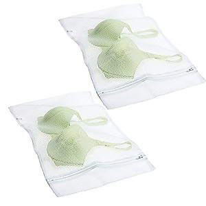 3 Zippered Mesh Laundry Wash Bags 10" x 12" Delicates Lingerie Socks Bra Clothes