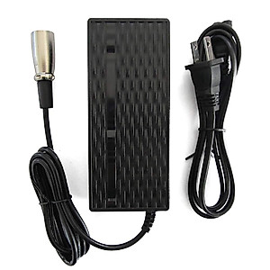 Abakoo 29.4V 2.85A UL Charger Power Supply Adapter for 29.4V 24V 7S only Lithium Battery Pack with 3-Pin XLR Male Connector