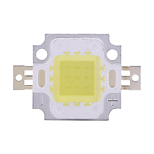 Kuuleyn Led Chip, LED Chip Bulb,10Pcs 10W LED Warm/Cool White SMD Chip COB DC 9-12V for Lamp Flood Light Bulb Replacement(Cool White)