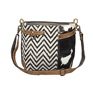 Myra Bag Galeecha Shoulder Bag Chevron Cow