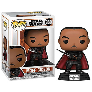 POP Star Wars: The Mandalorian - Moff Gideon with Darksaber Funko Pop! Vinyl Figure (Bundled with Compatible Pop Box Protector Case), Multicolor, 3.75 inches