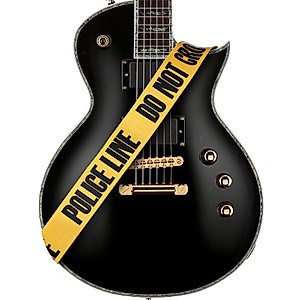 Amumu Guitar Strap for Acoustic Electric Guitars Bass Guitars with print DO NOT CROSS POLICE LINE