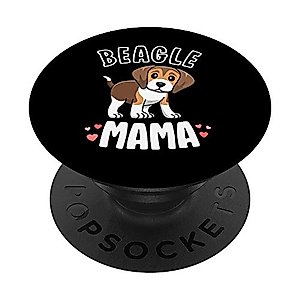 Beagle Mama Dog Mom Shirts For Women Gift For Beagle Lover PopSockets PopGrip: Swappable Grip for Phones & Tablets