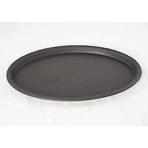 Oval Plastic Humidity/Drip Tray for Bonsai Tree 15.75"x 11"x 0.75"- Brown