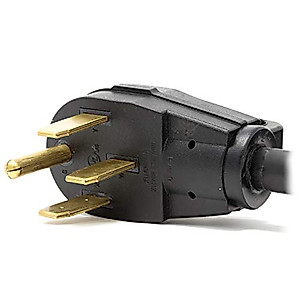 WEN PC1550 15 ft. 10-Gauge Transfer-Switch-Ready Generator Adapter Extension Cord, Black