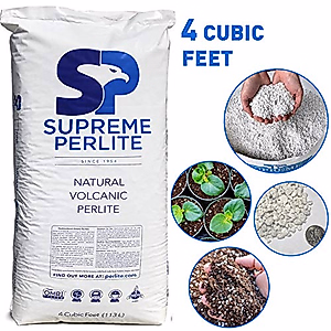Supreme Perlite Horticultural Coarse Grade – Garden Indoor Outdoor Plants - 4 Cubic Feet (103 Quarts) 1 Bag