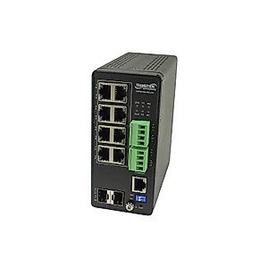 Transition Networks 8-Port Gigabit Ethernet Managed Switch, Up to 10 Gbps (SISPM1040-582-LRT)