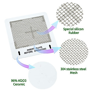 Ceramic Ozone Plates for Generic Ozone Generator，Washable Purification Air Purifier 4.5" x 4.5" Air Fresh Replacement Parts (2-PCS)
