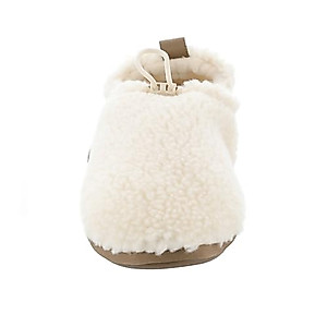 UGG Women's Plushy Slipper Slipper, Natural/ Chestnut, 8
