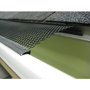 6" Small Hole Speed Screen / 6" Gutter Guard / 6" Gutter Protection Powder-coated Black (100ft/box)