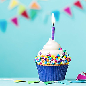 URATOT 100 Pieces Blue Cupcake Liners Cupcake Wrappers Baking Cups Cupcake Cases for Birthday, Wedding, Baby Shower, 2 Inches