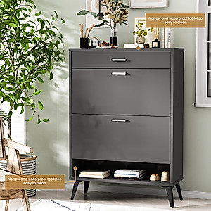 AWQM Shoe Cabinet, Grey