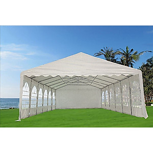 Delta 40'x20' Fire Retardant (FR) PVC Party Tent,Wedding Tent Canopy,Outdoor Event Shelter,Garden Gazebo,with Waterproof Top,Galvanized Steel Poles,Carry Bags