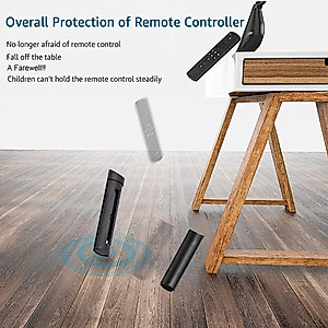 [2 Pack ] 4K Firestick Remote Cover Case, Silicone Remote Cover Case Compatible with 4K TV Stick, Lightweight Anti Slip Shockproof (Glowing Green & Blue)