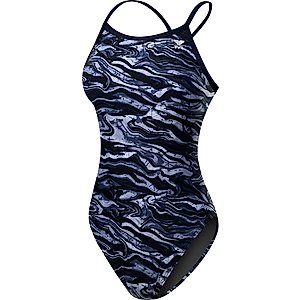 TYR Women’s Miramar Diamondfit Swimsuit, Titanium, 26