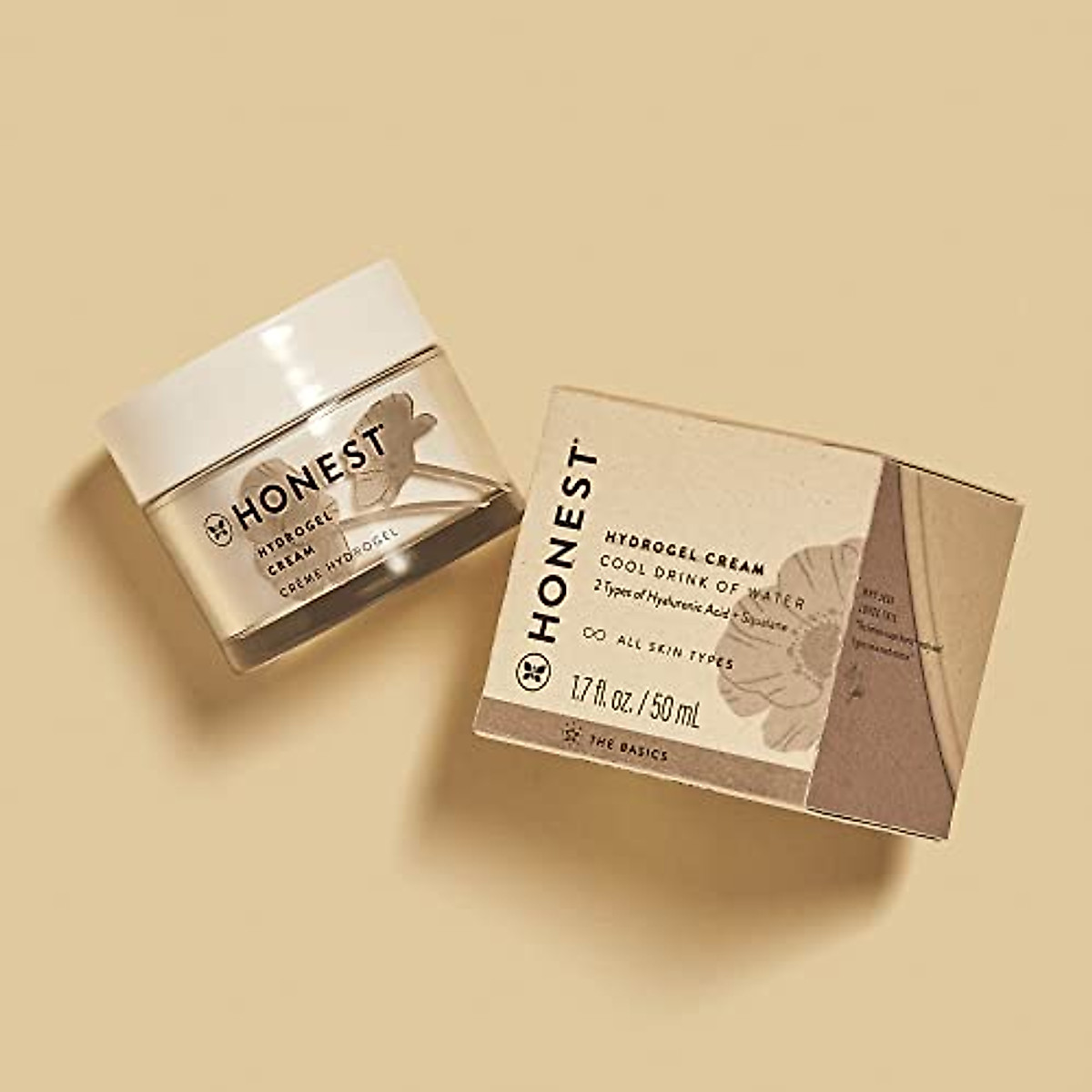Honest Beauty Hydrogel Cream with Two Types of Hyaluronic Acid & Squalane OilFree, Synthetic, Dermatologist Tested, Cruelty Free, Fragrance Free, 1.7 Fl Oz