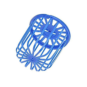 POPETPOP Parrots Feeder Basket-4pcs Plastic Bird Food Fruit Feeding Perch Stand Holder Fruit Vegetable Holders Hanging Basket Container Foraging Toys Birdcage Accessories for Pet Bird Supplies