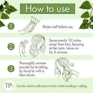 Klorane Dry Shampoo with Nettle for Oily Hair and Scalp, Regulates Oil Production, Paraben & Sulfate-Free, 3.2 oz.