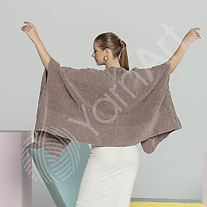 Yarnart Dolce Yarn by yarnart Soft Chenille Velvet Super Bulky Yarn Blanket amigurumi Crochet Yarn 100 Gram (3.53 oz) 131 Yards (745)