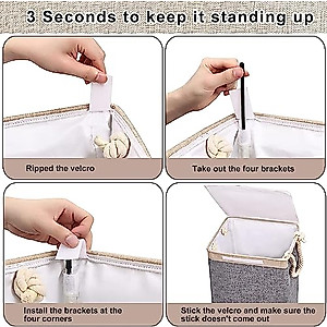 HEDAQI Laundry Basket Hamper with Lid Collapsible 72L Large Laundry Hamper with Lid and Removable Bag Liner, Waterproof Hamper Storage Basket for Laundry, Bedrooms, Bathroom (Grey)