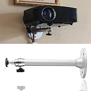 LANTWOO 8.3inch Length Mini Projector Wall Ceiling Mount Hanger, Aluminum Alloy LCD/DLP Video Projection Mount Bracket, 1/4inch Thread & 6.6 lbs Safe Load