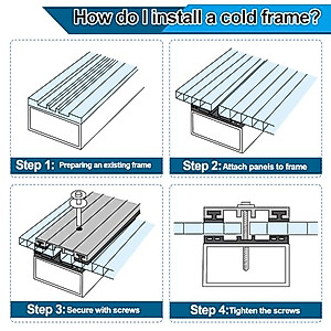 Kirumie 14 Pieces 4' x 2' x 0.16'' Polycarbonate Greenhouse Panels Twin-Wall Polycarbonate Panels Waterproof UV Protected Reinforced Clear Sheets, Panels use for Greenhouse, Outdoor, Plant Stand Roof