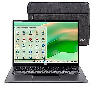 Acer Chromebook Spin 714 2-in-1 Laptop 14in FHD+ IPS Touchscreen 13th Generation Intel 10-core i5-1335U Beats i7-1255U 8GB RAM 256GB SSD Backlit USB-C Thunderbolt Sleeve ChromeOS Silver + HDMI Cable