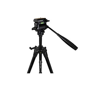 Celestron Ultima Pan Tilt Head Tripod - Excellent Choice for a Spotting Scope, Binocular or Camera (93612),Black