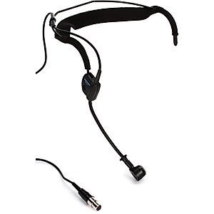 Shure WH20 Dynamic Headset Microphone - Rugged, Lightweight, Secure Fit for Active Mic Users, Perfect for Instructors/Musicians, TQG Connector Wireless Bodypack Transmitters (WH20TQG)