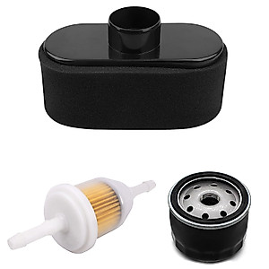LOCOPOW 11013-7047 Air Filter & 49065-7007 Oil Filter & 21541500 Fuel Gas Filter Lawn Mower Tune Up Kit