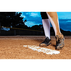 RIP-IT Women's Diamond Softball Cleats | Molded Softball Shoes for Women | White | Size 8.5
