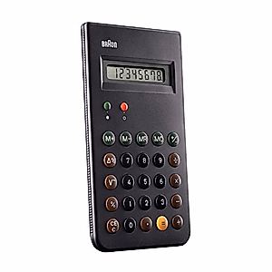 Braun BNE001BK (Reissue of the Braun ET66 Calculator), Black