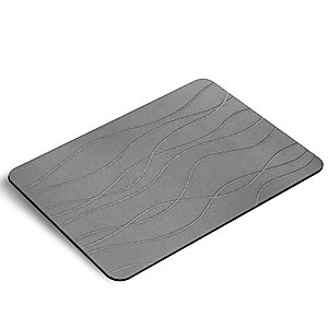 DIKENLAND Stone Bath Mat, Diatomaceous Earth Bath Mat Stone, Non-Slip Stone Shower Mat for Bathroom, Quick Drying Stone Bath Mat Large, Super Absorbent Bath Stone Mat 23.5" x 15.5"