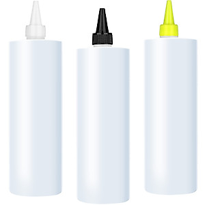 Squeeze Bottle Condiment Bottles Writer Bottle Pigment Squeezy Bottle Resealable Plastic Squeezing Squirt Bottles for Cooking Painting