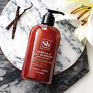 Soapbox Liquid Hand Soap, Vanilla & Lily Blossom - Gentle, Moisturizing Hand Cleanser, Vegan, Cruelty Free Hand Soap for Bathroom and Kitchen, 12oz Pump Bottles (Pack of 3)