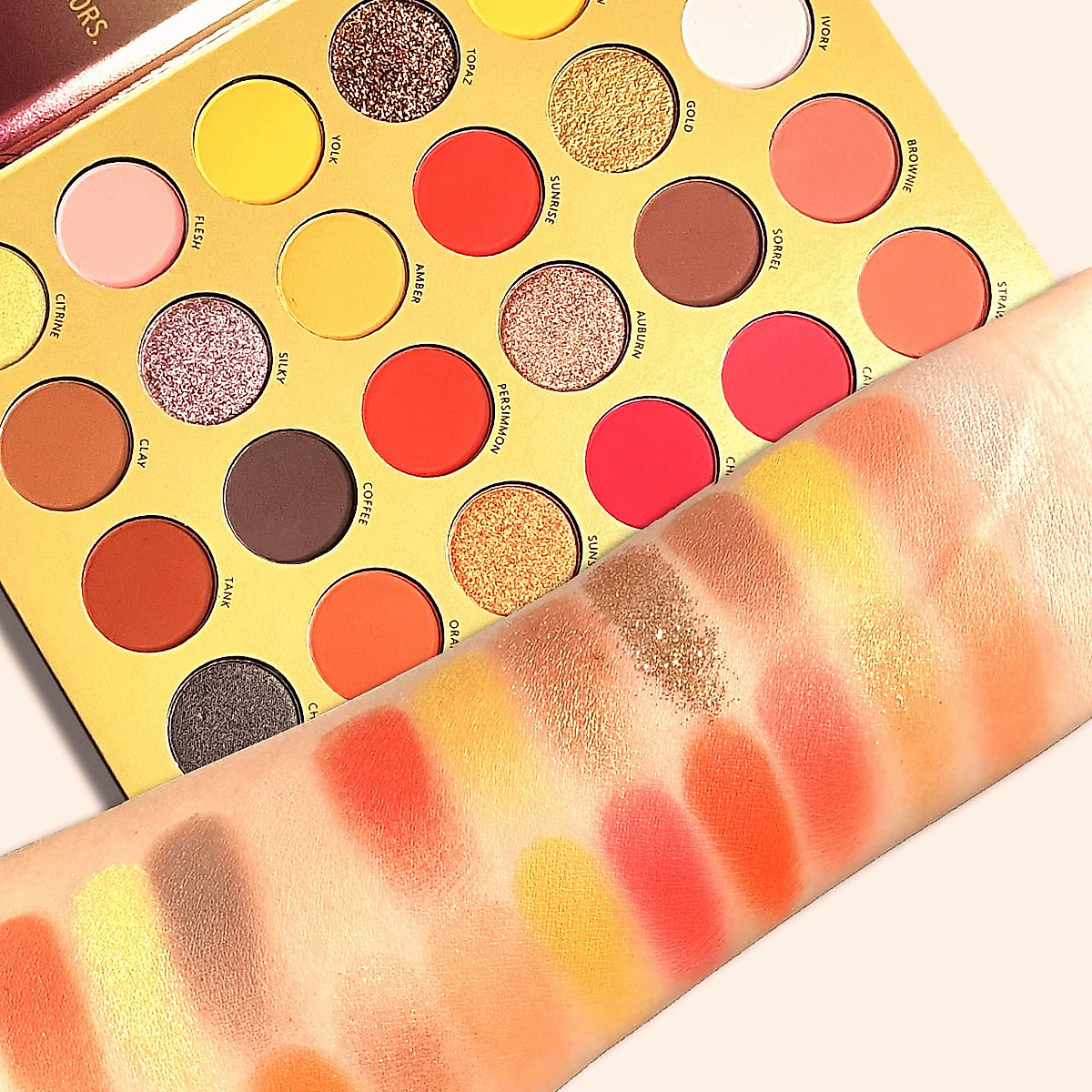 MYUANGO Highly Pigmented 72 Colors Eyeshadow Makeup Palette, Matte Shimmer Glitter Metallic Eye Shadow Pallet Long Lasting Blendable Make Up Eye Shadows For Halloween Makeup