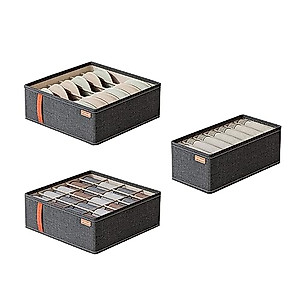 Lerpwige Drawer Storage Box Closet For Underwear Socks Pants Clothing Organization Cabinet Organizers Compartment Trousers Storage Box