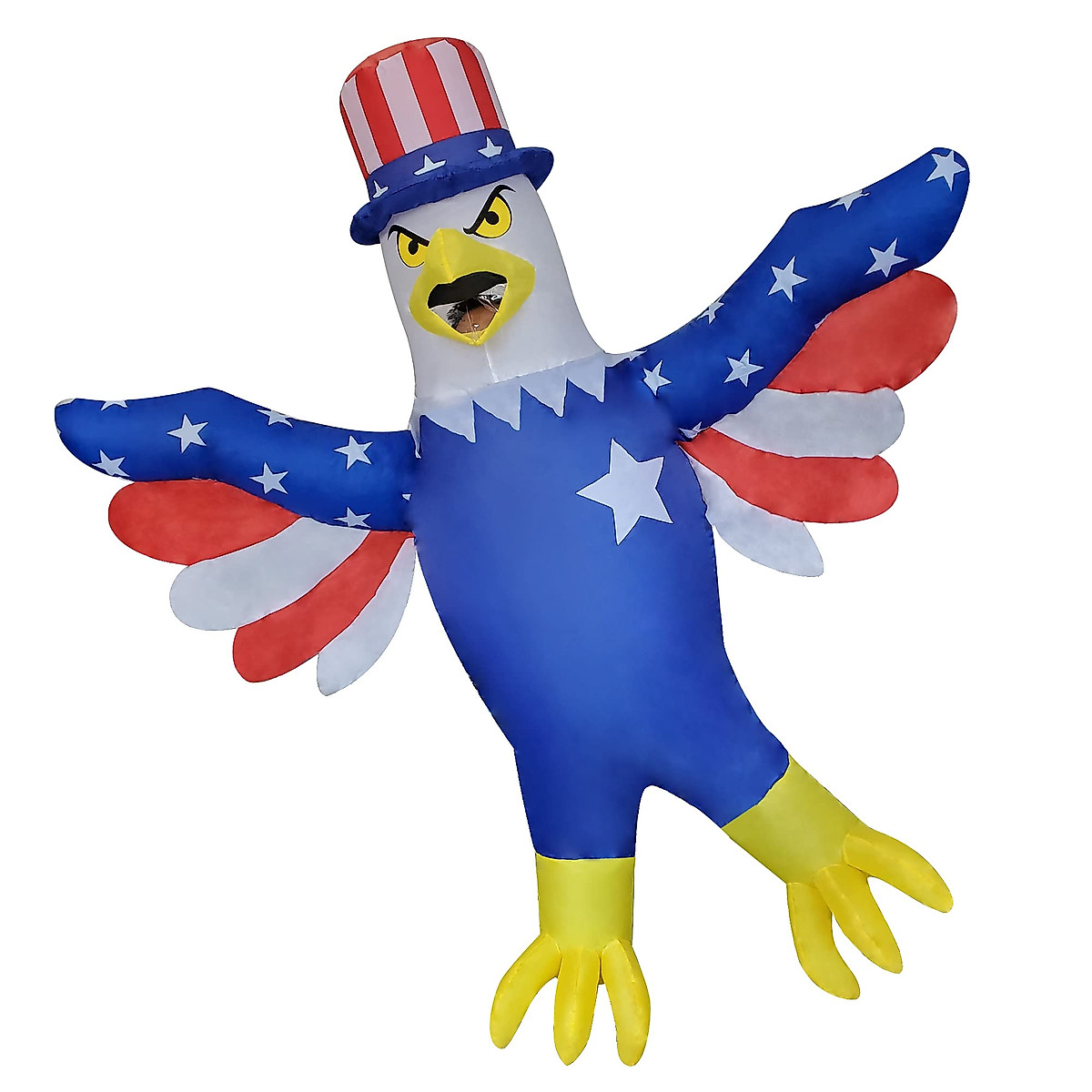 NiSotieb Inflatable Bald Eagle Costume Independence Day Blow-up Costume for Adult/Halloween/Patriotic Parade