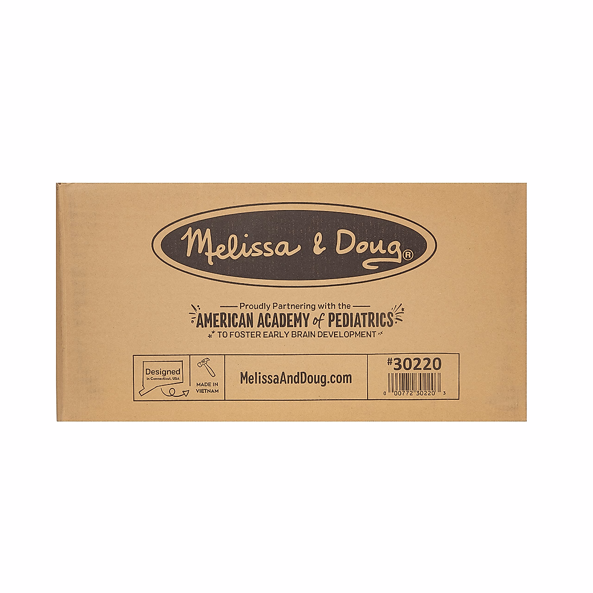 Melissa & Doug Toddler-Sized Kids White Wooden Furniture - Table and 4 Chairs